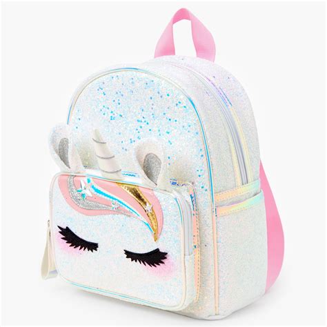 Claires Club Glitter Unicorn Mini Backpack