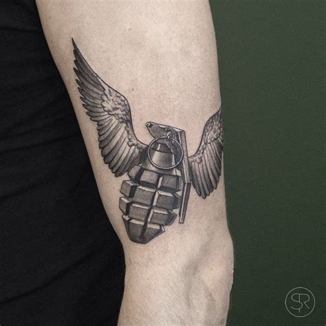 Grenade With Wings Tattoo Best Tattoo Ideas Gallery