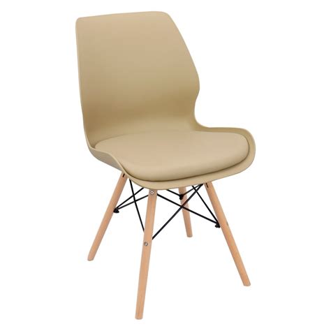 Cadeira Charles Eames Eiffel Rubi Sili Eiffel Bege Madeiramadeira