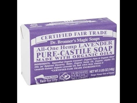 My Acne Cure Dr Bronners Lavender Soap Youtube