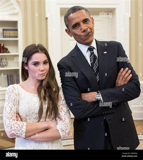 President Barack Obama Jokingly Mimics Us Olympic Gymnast Mckayla