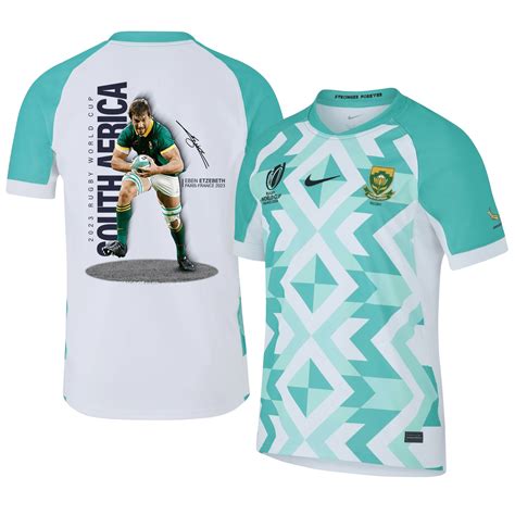 Eben Etzebeth Signed Sa Rb World Cup 2023 Stadium Away Jersey Men Bl
