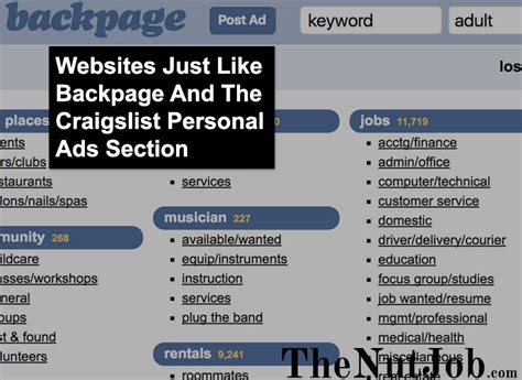 Sites Like Backpage And Craigslist Personals The Full Report