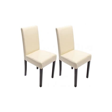 Chaise De Salle à Manger Lot De 2 Santorini Crème
