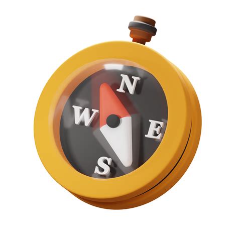 3d Compass Icon 23493323 Png