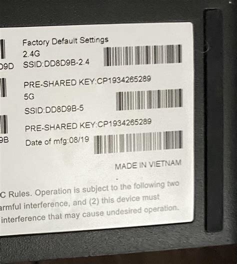 Which One Of These Is The Default Factory Password Rwifi