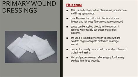 Dressing Materials Used In Operation Theater Pptx