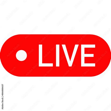 Live Streaming Icon Red Live Buttons Audience On Live Button Social