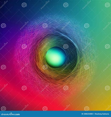 Smart City And Abstract Dot Point Connect With Gradient Line