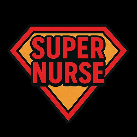 Super Nurse Emblem Logo Bold Comic Style Nurse Hero Design Etsy Uk
