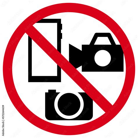 No Taking Video Or Photo Icon No Use Of Mobile Phone Camera Or Video