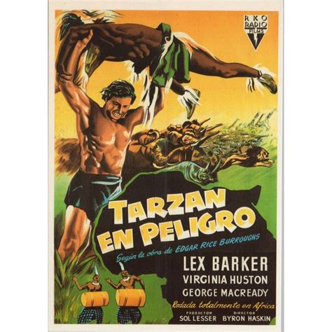 Tarzans Peril 1951 Movie Postcard 6 X 4 25 15 X 10 5 Cm Byron