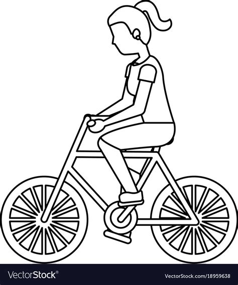 Riding Bicycle Drawing