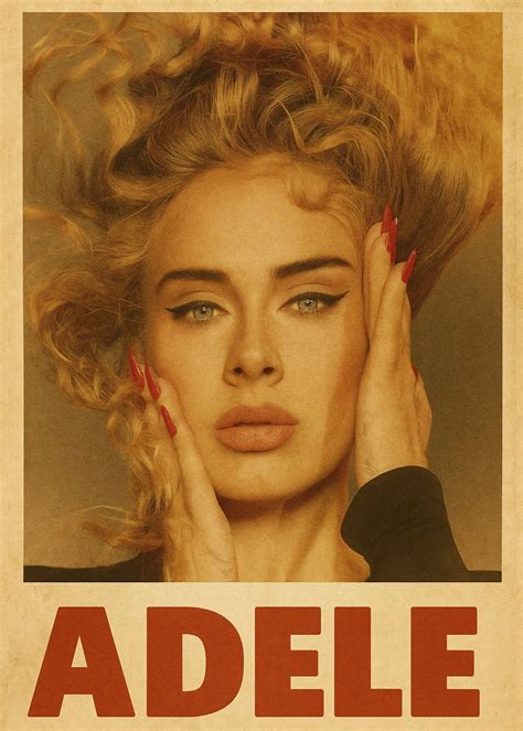 Metal Poster Adele Magnetic Poster Hd Glossy Metal Prints