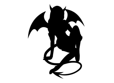 Devil Girl Silhouette Tattoos Silhouette Art Art
