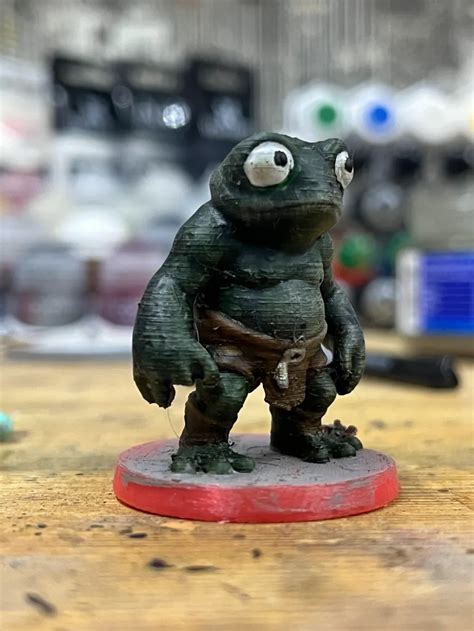 Dnd Miniature Frog Man Frogman For Dnd Pathfinder By Redsing Art Makerworld Download Free 3d Models
