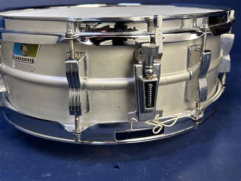 Vintage Ludwig Acrolite 5×14 Snare Drum B O Badge Pointed Badge