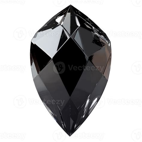 A Black Diamond Shaped Like A Teardrop 55660171 Png