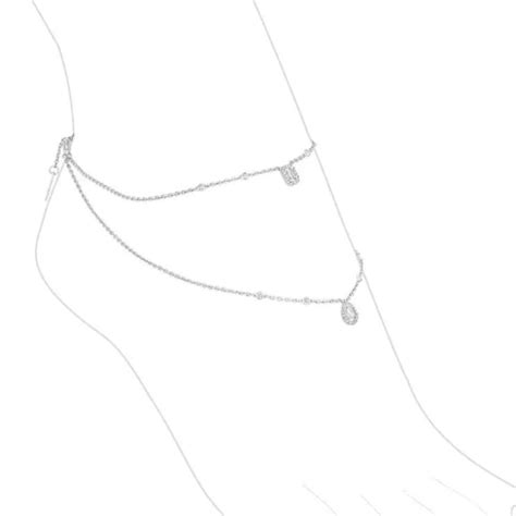 خلخال ميسيكا بفصوص الزركون البراقة غلامور