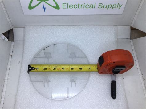 Meter Blank Cover Only 7 Diameter Plastic Clear