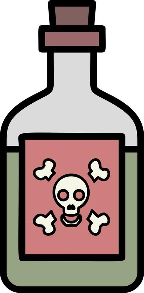 Bottle Of Poison Color Icon 14056654 Vector Art At Vecteezy