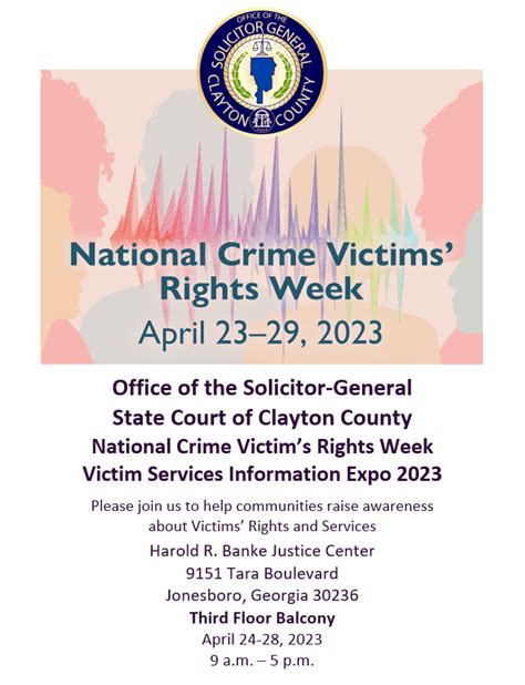 National Crime Victims Rights Week Clayton County Georgia