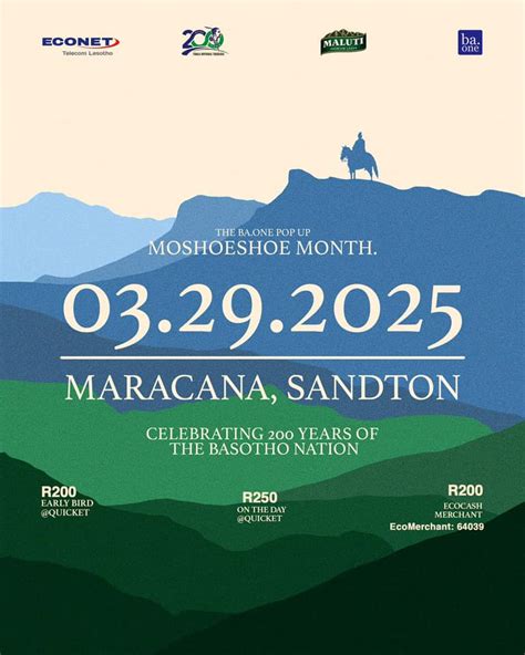 Baone The Baone Pop Up Is Back Celebrate 200 Years Of The Basotho