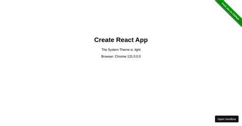 Use System Theme Example Codesandbox