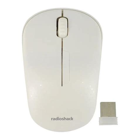 Radioshack 3 Button Wireless Mouse White