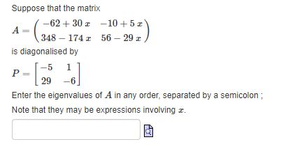 Solved Suppose That The Matrix Chegg Com