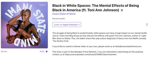 Thanks So Much To Dr Imani Walker And Her Co Host Meg Scoop For Having