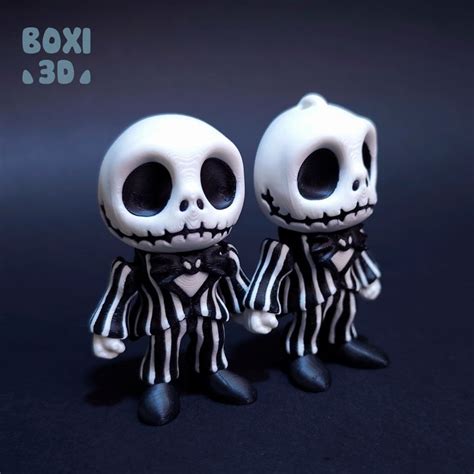 3d Printable Jack Skellington Flexi Articulated Cute Stl File For 3d Printing Print In