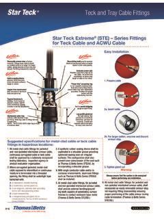 Star Teck Teck And Tray Cable Fittings Tnbca Star Teck Teck And