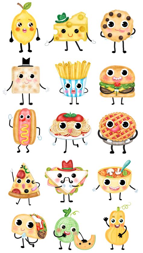 Cute Food Characters