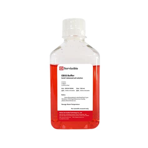 Cell Culture Buffer Ca Mg Ebss Buffer With Phenol Red China Cell