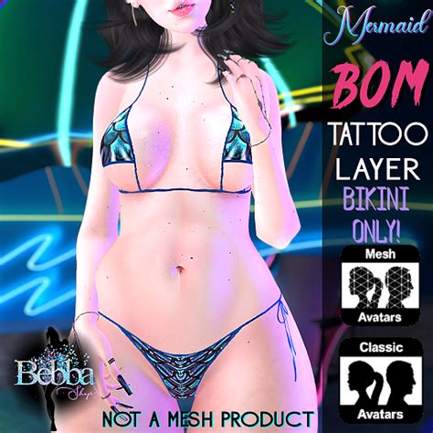Second Life Marketplace Bebba Mermaid Bikini Bom