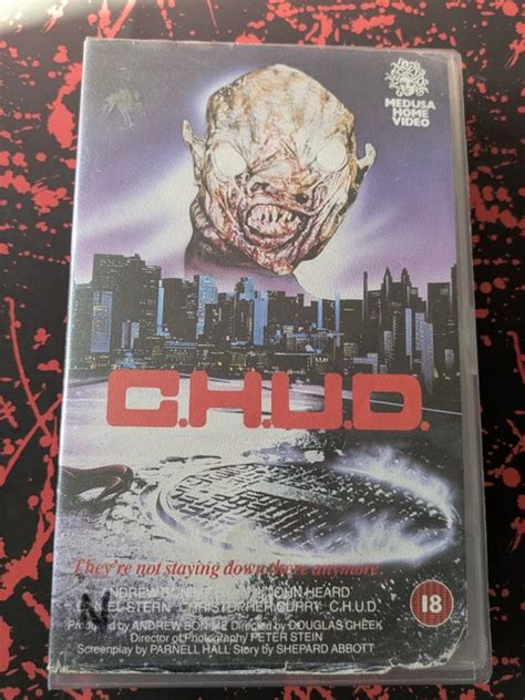 Vintage C H U D Chud Vhs Video Tape Horror Sci Fi Medusa Home Video
