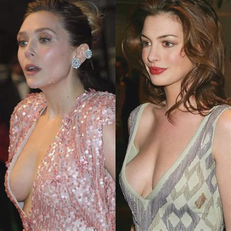 Side Boobs Elizabeth Olsen Vs Anne Hathaway Rcelebbattles Reddnsfw