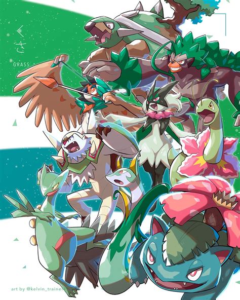 Pokemon Grass Type Starters