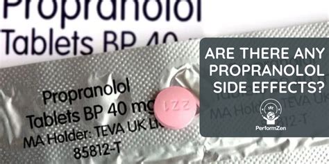 Propranolol Side Effects Side Effects To The Beta Blocker