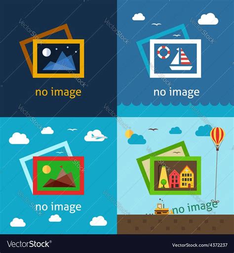 No Image Creative Vector Illustrations Using For Decorating Empty