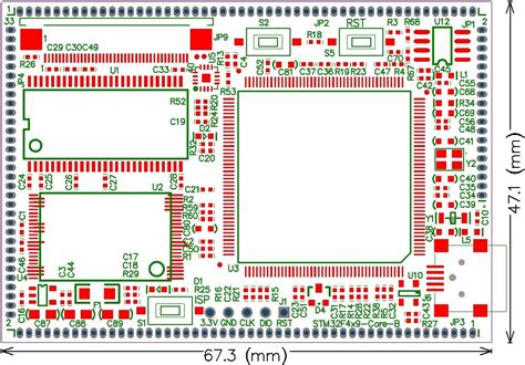 mini stm32f429ii core board sdram nand stm32f429igt6 upgraded version