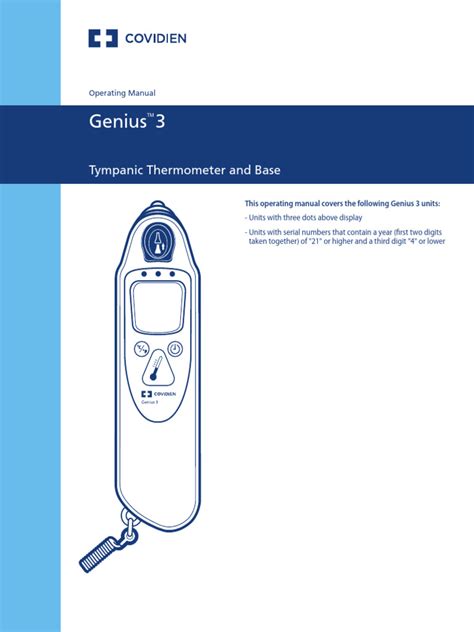 Cardinal Health Genius 3 User Manual 2 Pdf Radio Rectum