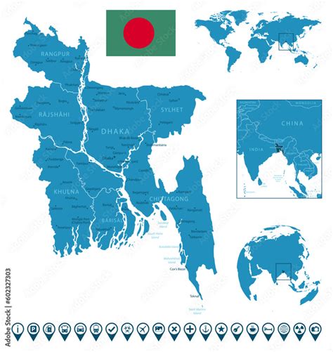Bangladesh Location On A Map