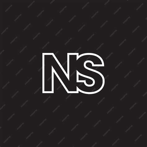 Premium Vector Ns Letter Logo Sn Letter Monogram Ns Initials Letter