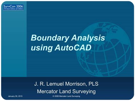 Boundary Analysis Using Autocad Ppt Geography Science
