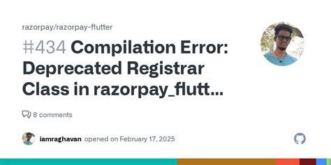 Compilation Error Deprecated Registrar Class In Razorpay Flutter Plugin V Feel Free To