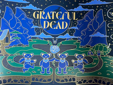 Grateful Dead 2022 Brian Steely Poster Dancing Bears 1st Sold Out