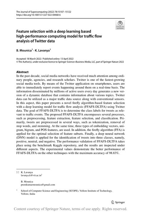 Feature Selection With A Deep Learning Based High Performance Computing