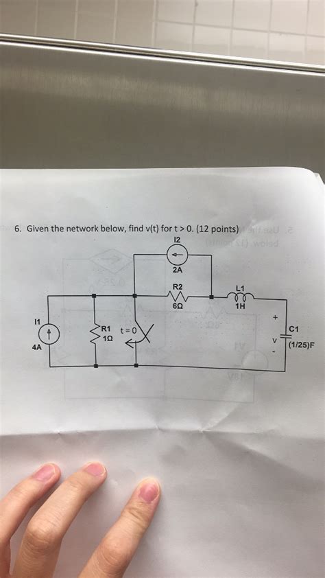 Solved Given The Network Below Find V T For T Chegg